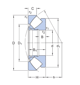 294/900 EF Spherical roller thrust bearings - SKF Bearing|NSK Bearing ...